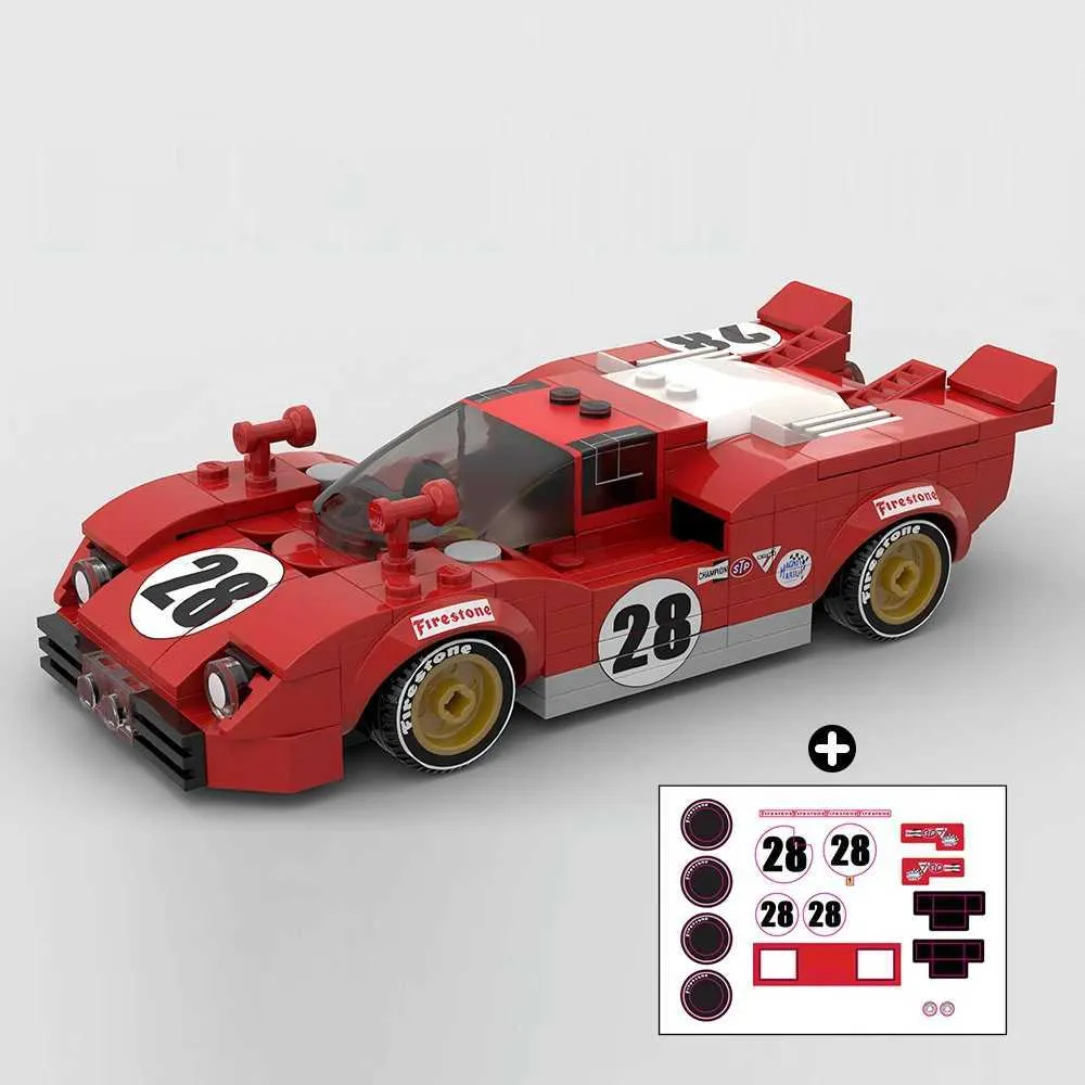 MOC Speed Champion 1970s Tona 24 Hour Endurance Race City Car Model ...