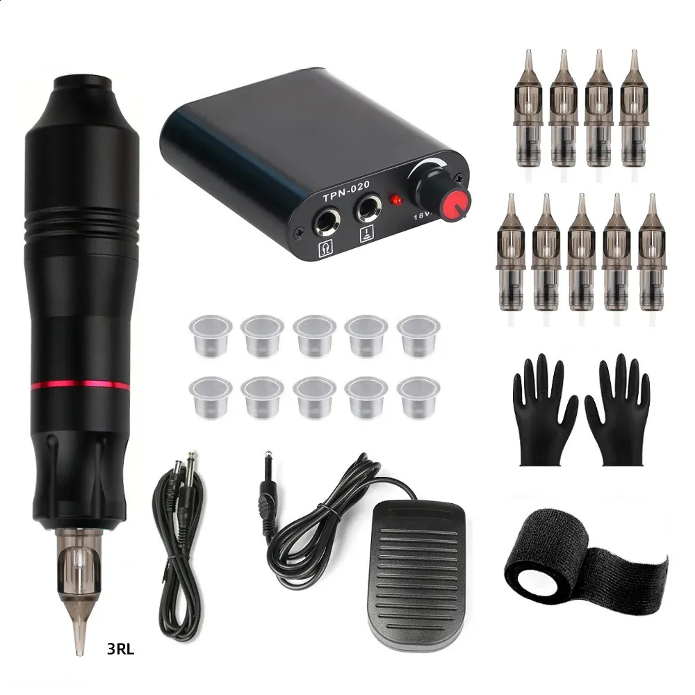 Premium Wireless Tattoo Pen Kit: Complete Rotary Machine Set with 10 ...