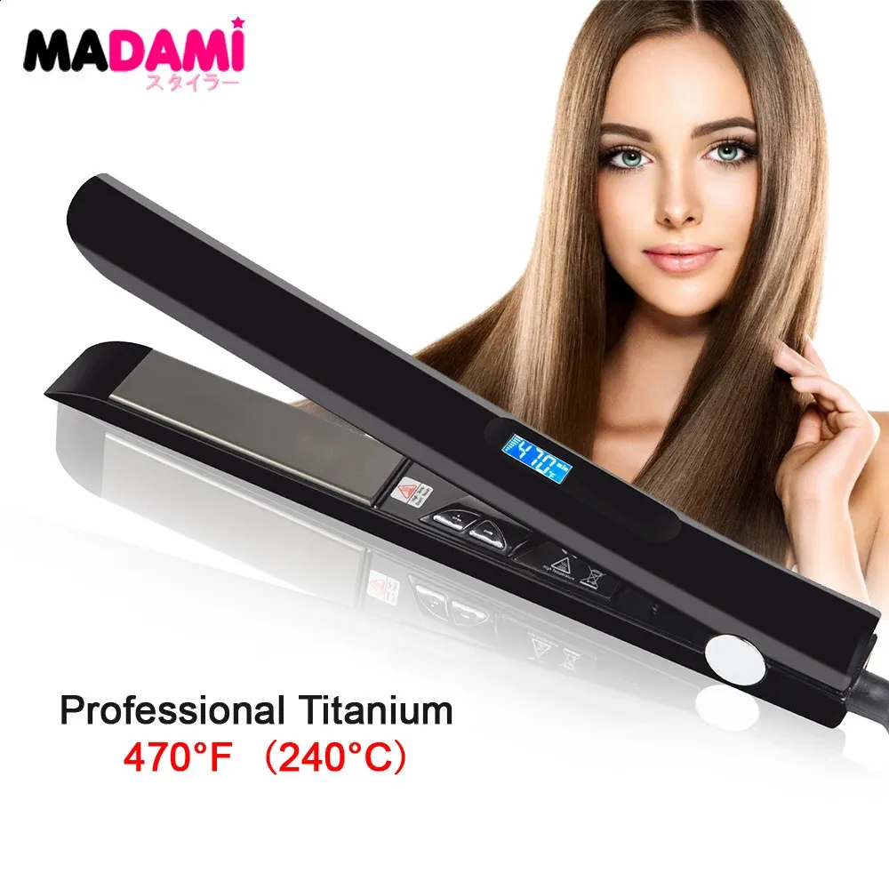 Professional Keratin Hair Straightener 470°F High Heat, Double Pressure ...