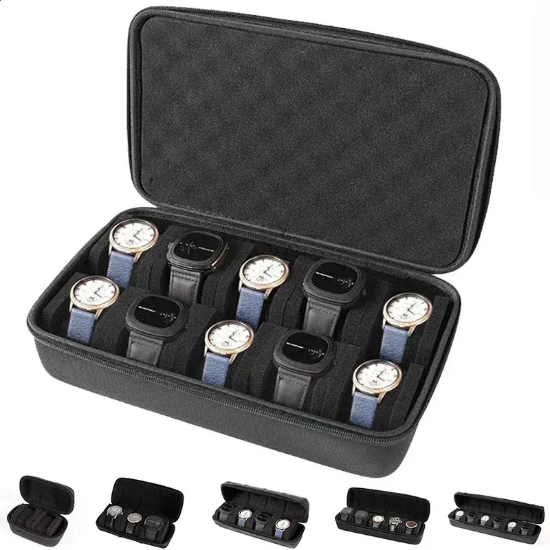 Portable Watch Travel Case & Display Stand - Secure Storage for Men's ...
