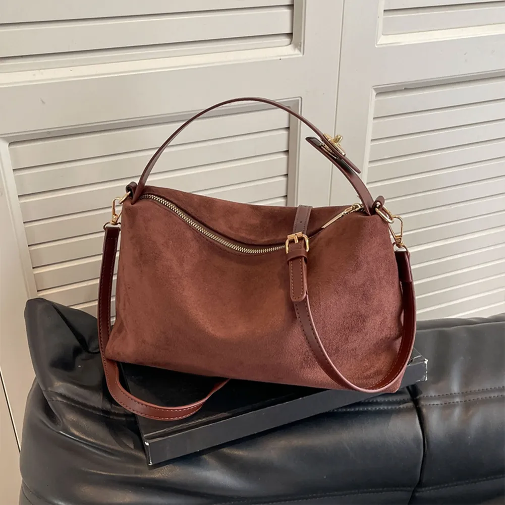 New Designer Womens Suede Shoulder Bag Zipper... From Xjj88, $29.03 ...
