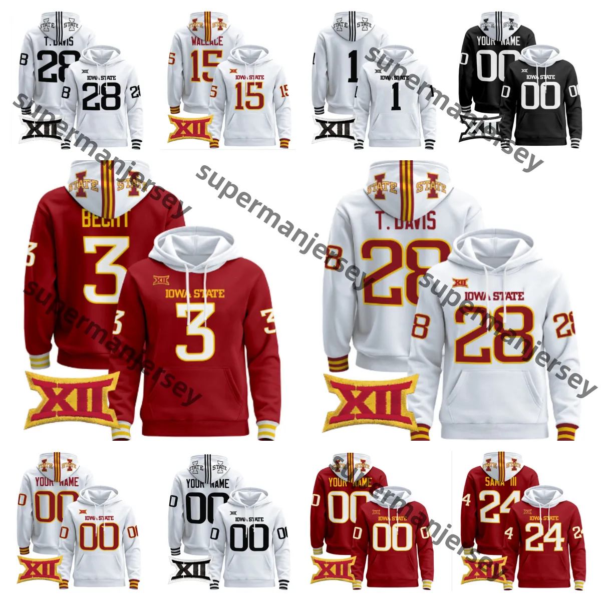 Iowa State Cyclones Football Jersey - NCAA ISU Brock Purdy Breece Hall ...