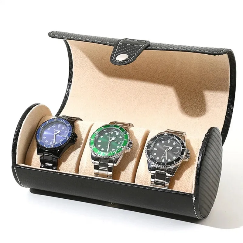 Premium Rotating Watch Display Case - Cylindrical Storage Box, Shop Now ...