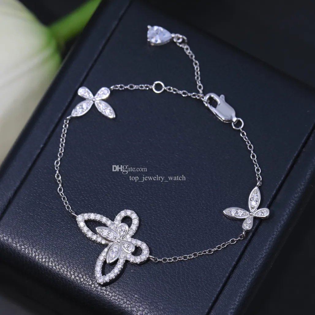 Pandora Bracelet Sterling Silver Butterfly Bracelet For Women Lab ...