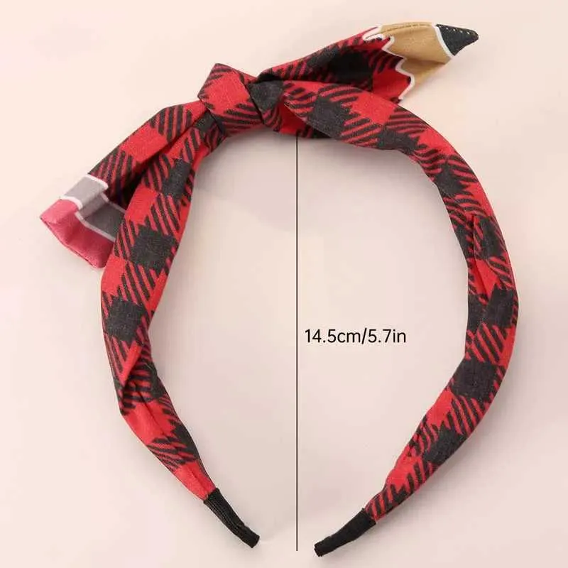 2-Piece Christmas Plain Pencil Headband Clips for Women & Girls - Cute ...