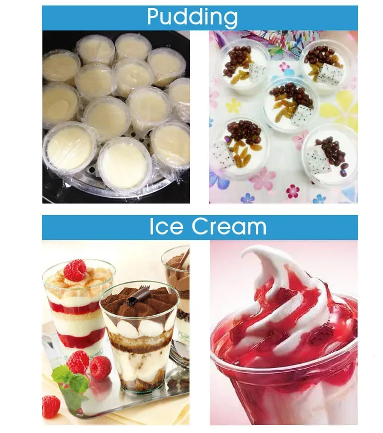 of Disposable Pudding Cups, Plastic Sauce Cups, Jelly Bowls, Dessert ...