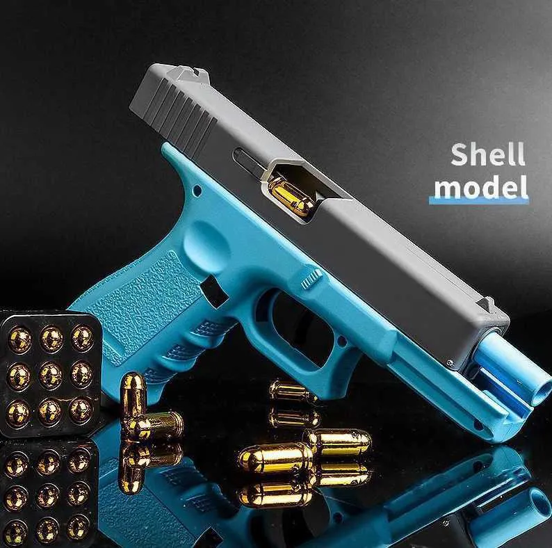 Kids' Wooden Toy Gun: Shell Ejecting Soft Bullet Guide