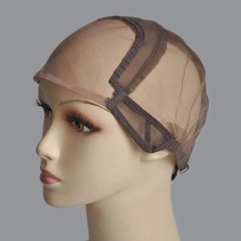 Glueless Lace Front Wig Cap with Adjustable Strap - Breathable Weaving ...