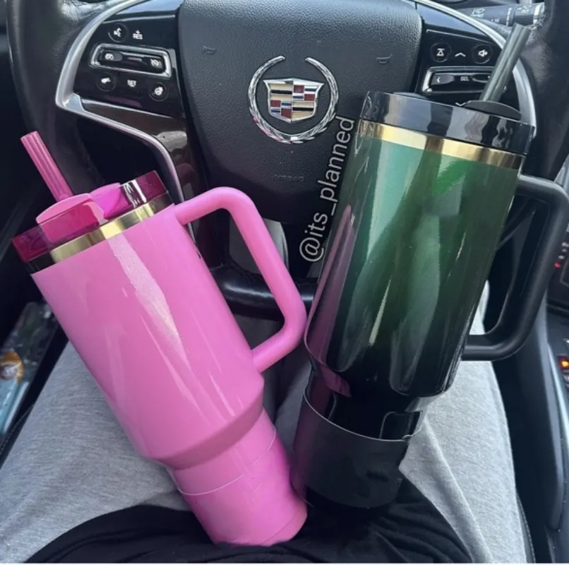 Wicked Pink Stainless Steel Insulated Tumblers With Lids With Handle ...
