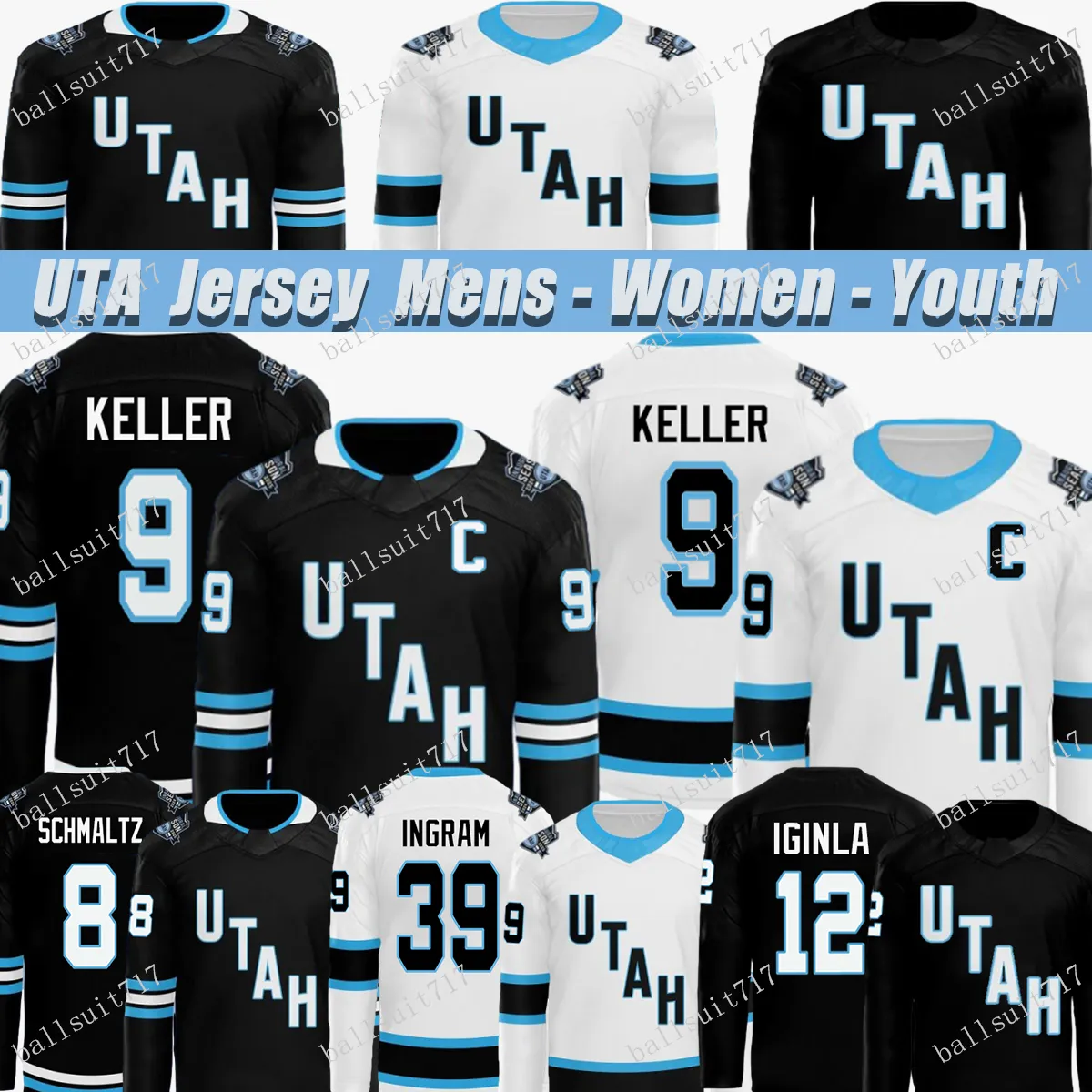 2024 25 Utah Hockey Club Jerseys: Keller, Cooley, Schmaltz, Guenther ...