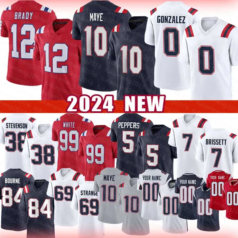 Drake Maye Tom Brady Football Jerseys Christian Gonzalez Rhare ...