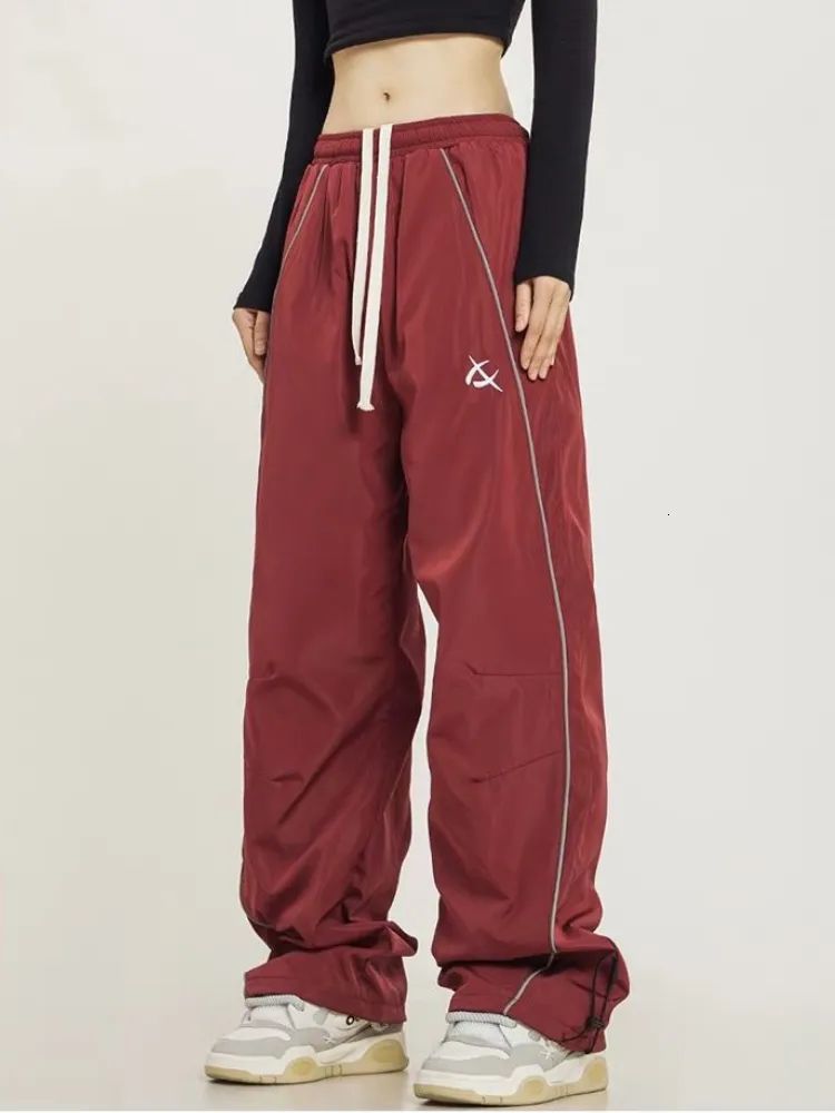 Casual Sweatpants Women Y2K Streetwear Drawstring Elastic Waist Loose ...