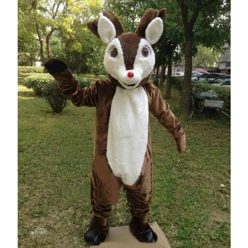 Halloween Brown Deer Mascot Costume - Top Quality, Customizable Cartoon ...