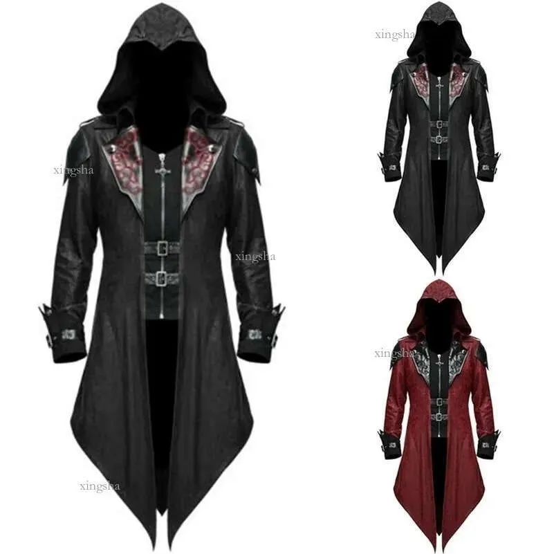 Mens Medieval Retro Jacket Renaissance Gothic Coat Man Tuxedo Halloween ...