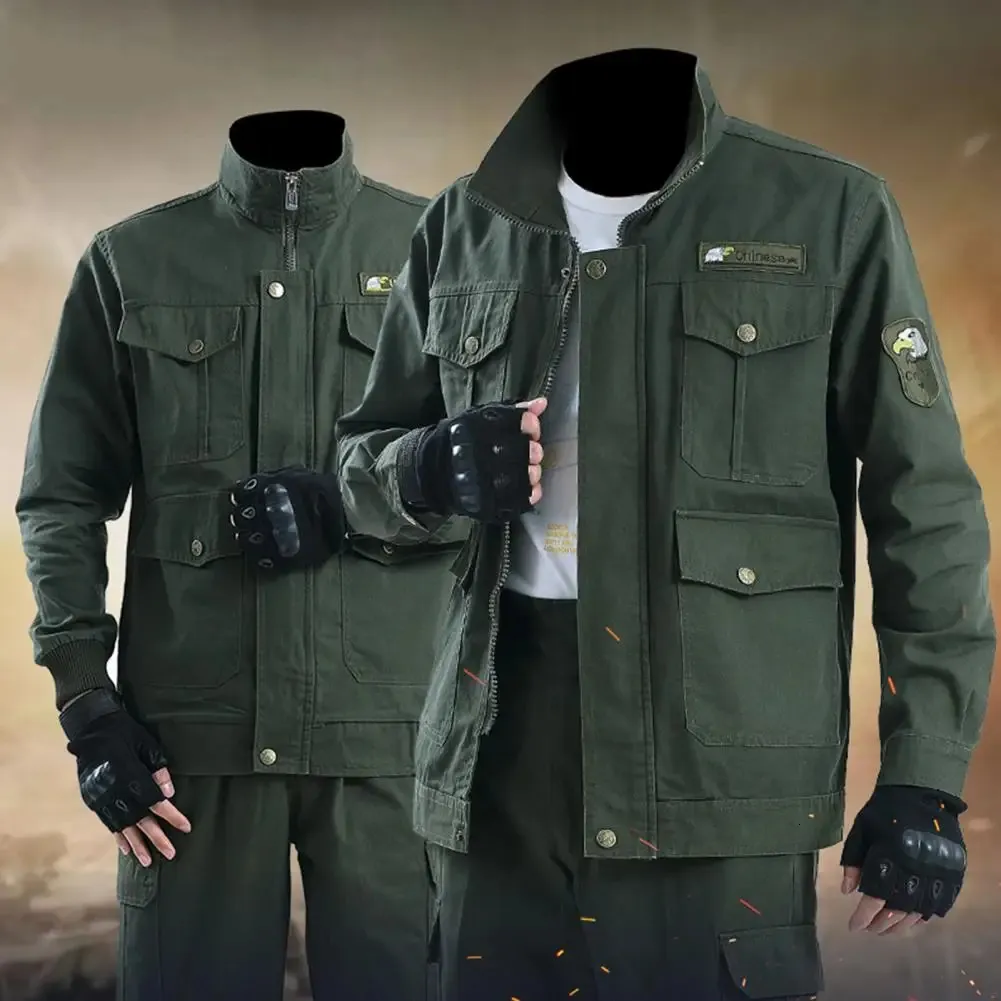 Year Summer Cotton Work Clothes Outdoor Wear-Resistant Welding ...