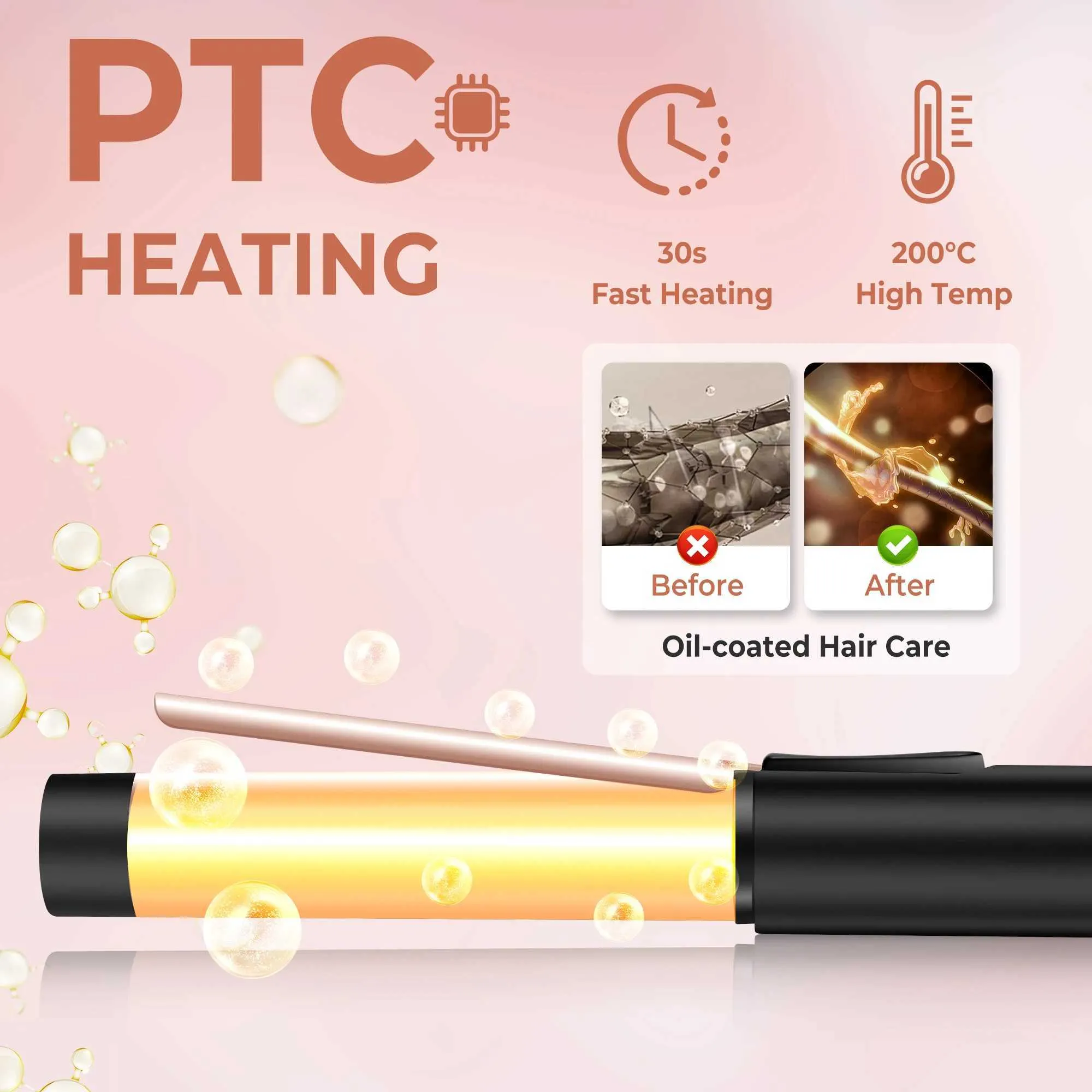 Professional Hair Styling Tool: Curler & Straightener - Easy to Use ...