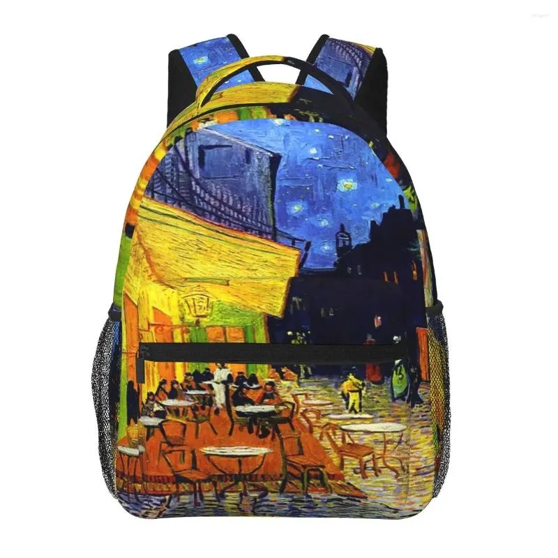 Cafe Terrace At Night Van Gogh Backpack 40x20x25 Large Capacity Bookbag ...
