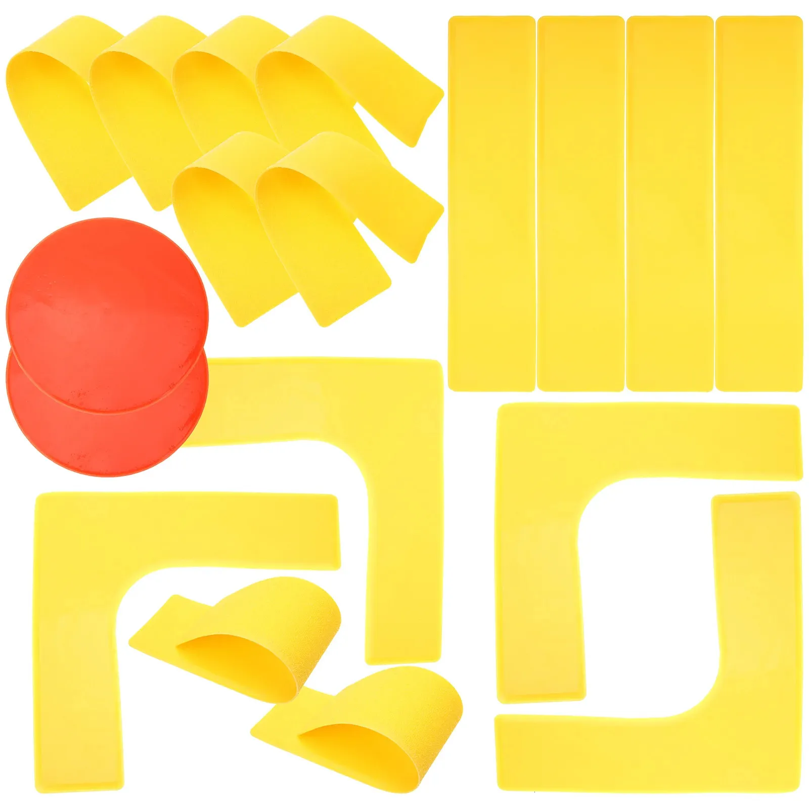 Durable Ground Signage Set PVC Court Markers For Gym Class, Tennis ...