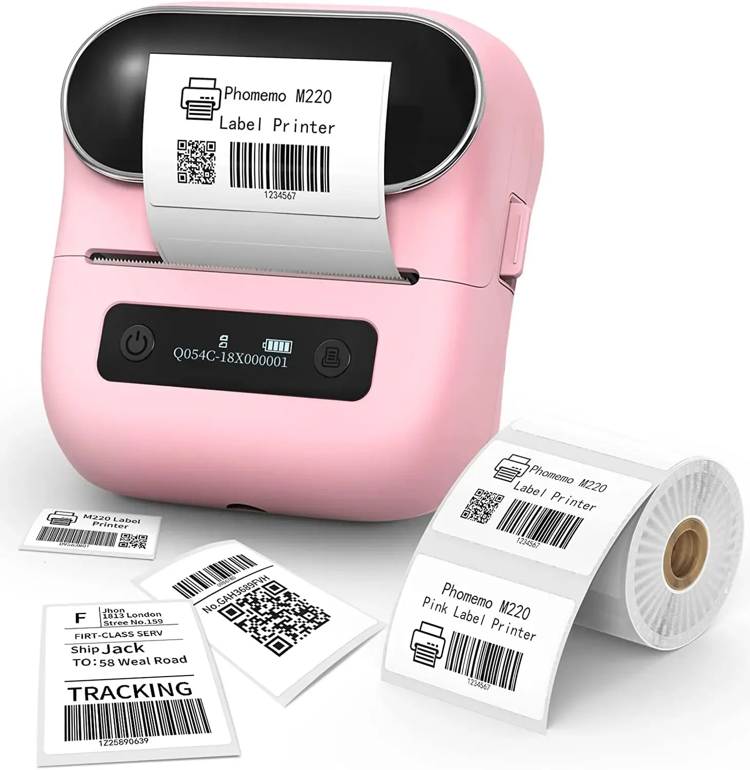Phomemo M220 Wireless Portable Label Printer - Mini Barcode & Sticker ...