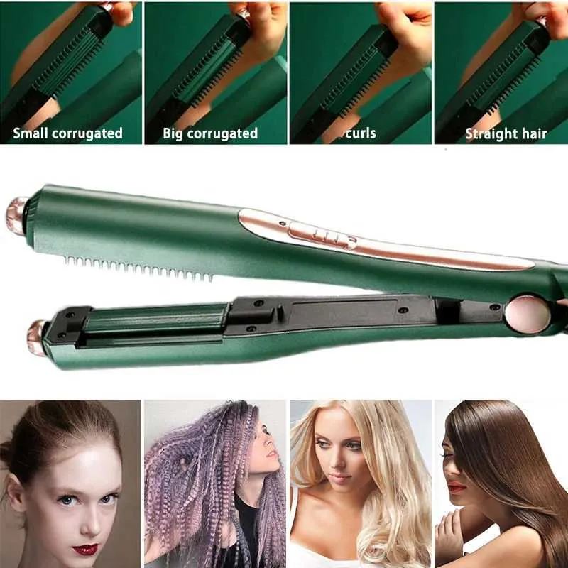 4 In 1 Straight Hair Comb Electric Curling Iron Curling Brush ...