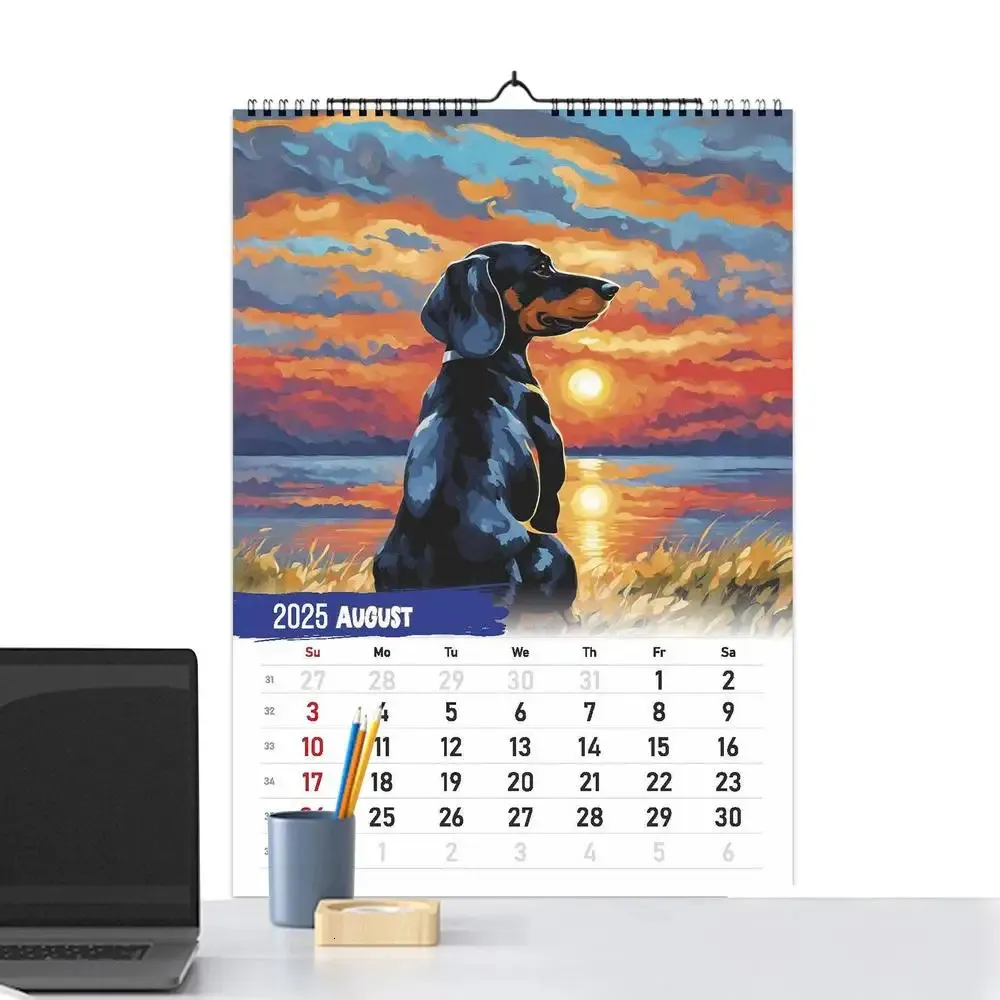 Hangable Dog Calendar 2024: Monthly Planner, Family Organizer, Paper ...