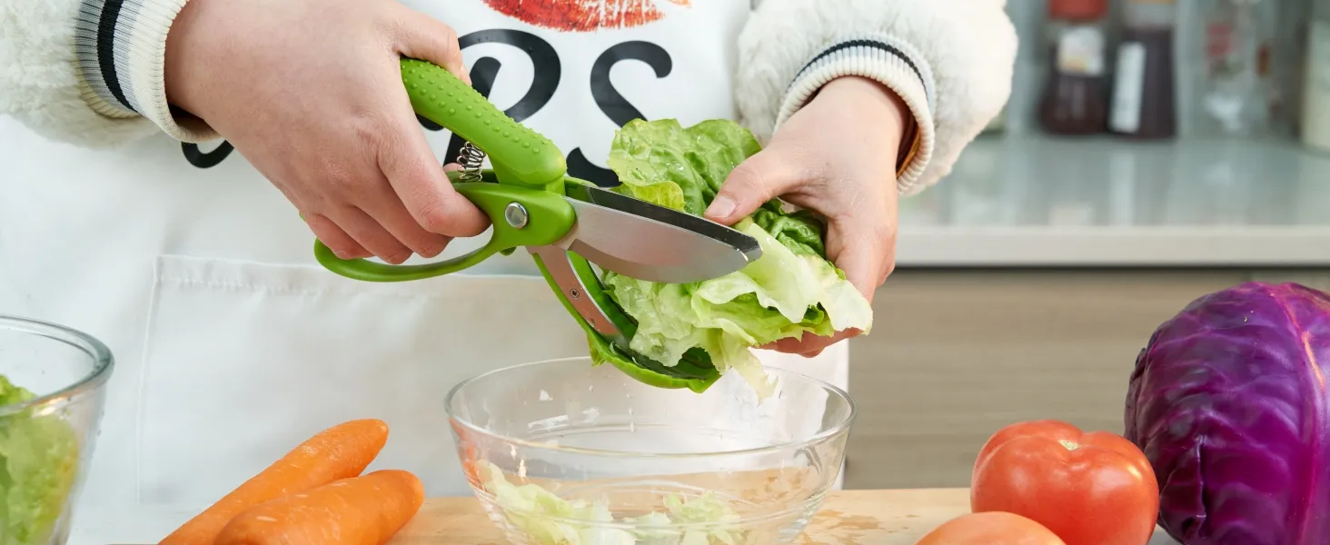 DHgate.com:Double Blade Salad Chopper & Scissors - Stainless Steel ...