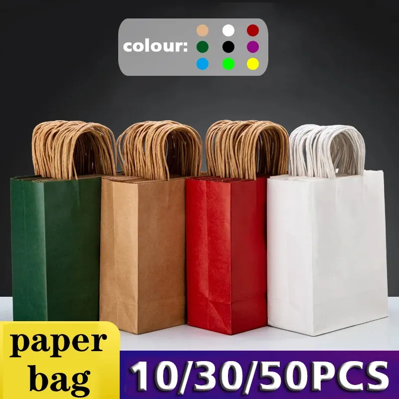 Colorful Paper Gift Bags With Handle For Holiday Parties, Icebox ...