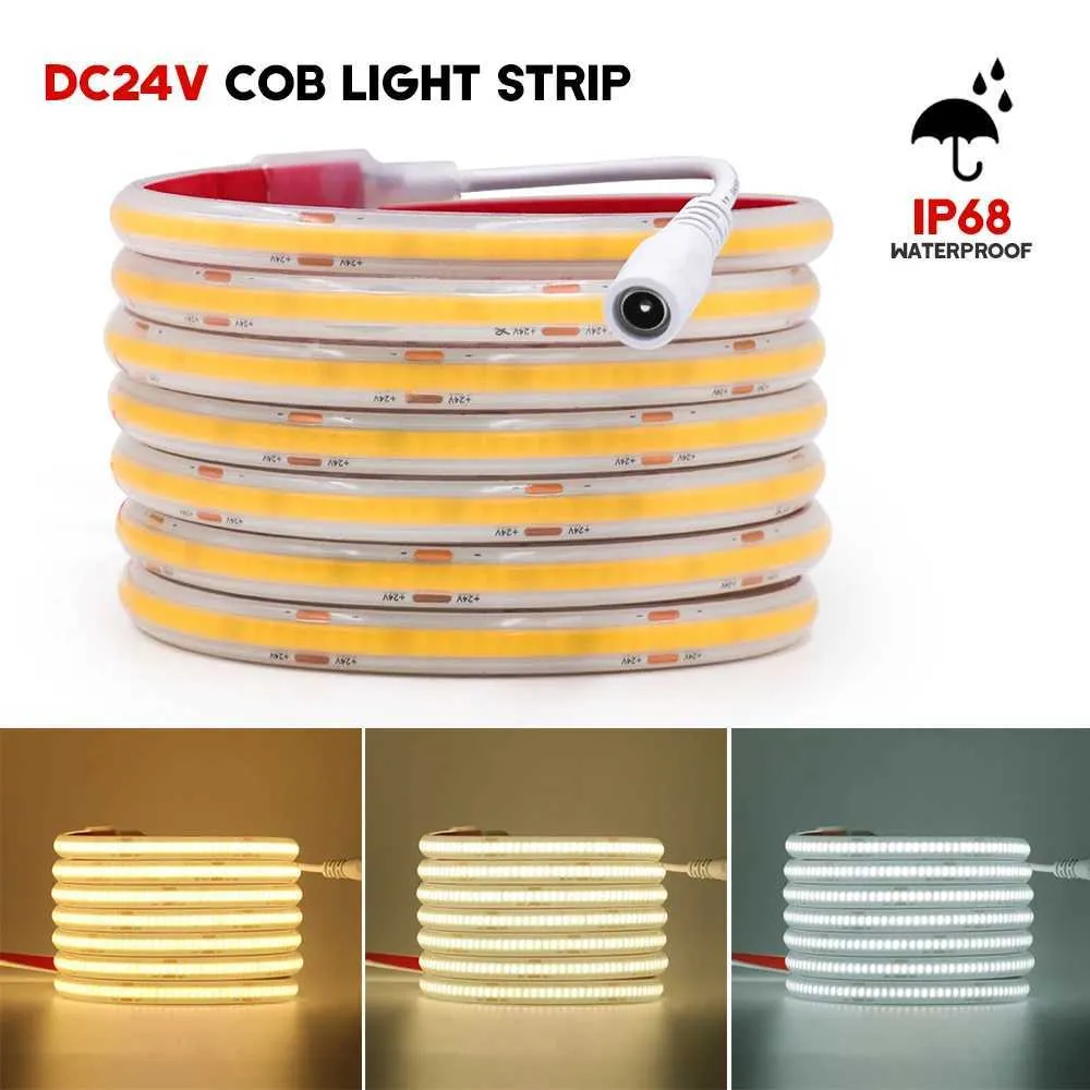 IP68 Waterproof LED Rope Lights: High Density COB Strip, 320 LEDs/m ...