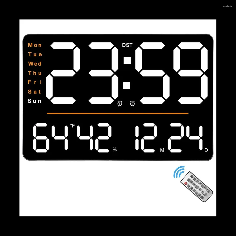 15.6 Inch LED Digital Atomic Digital Wall Clock With Remote Control ...