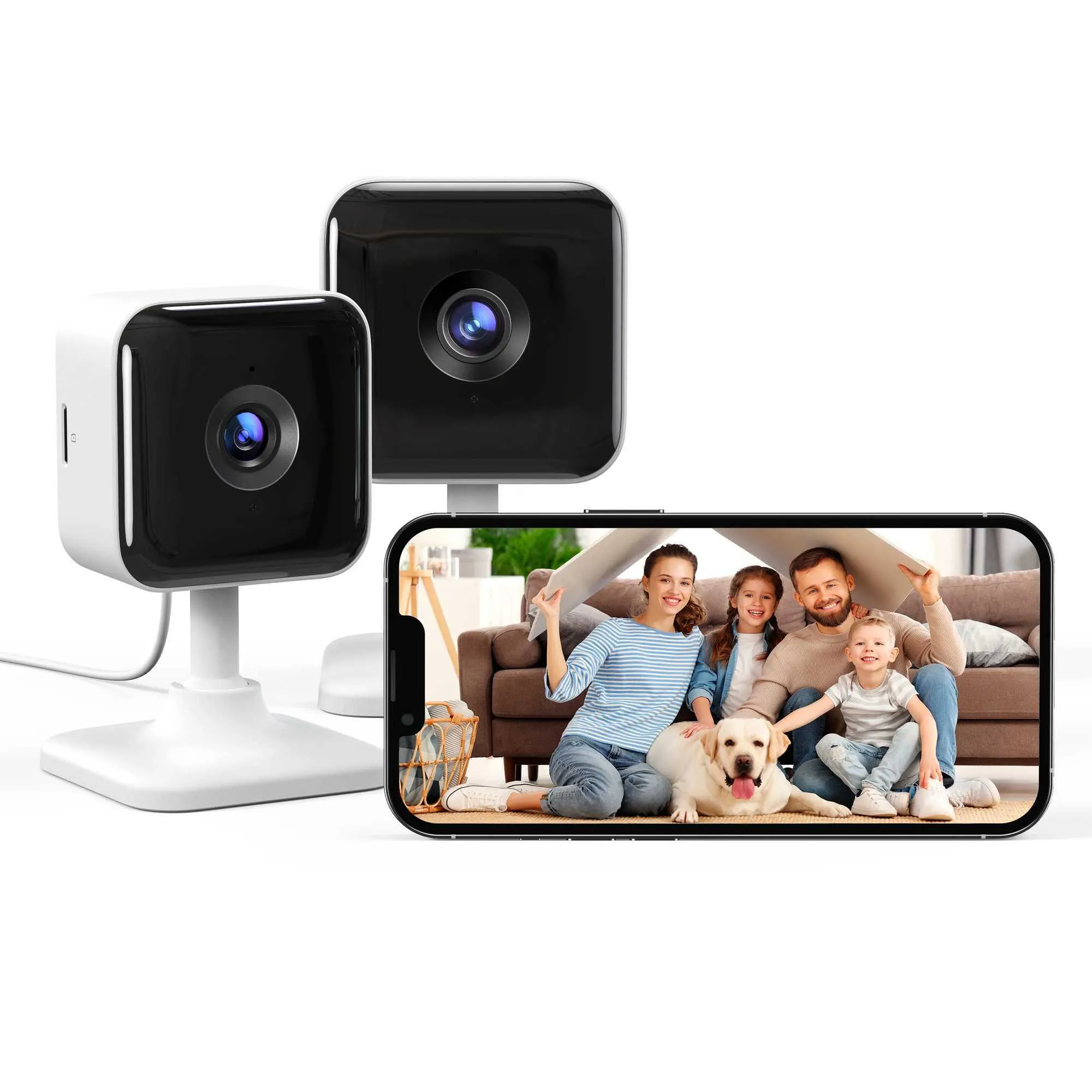 GNCC C2 Indoor Smart Home Camera With 1080P Motion Detection, 2 Way ...