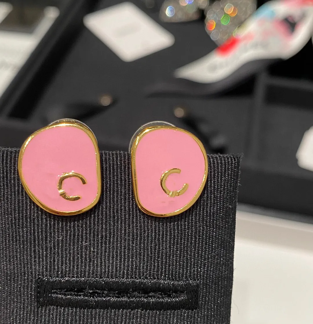 Luxury Charm Stud Earrings in 18K Gold Plated with Hollow Design and ...