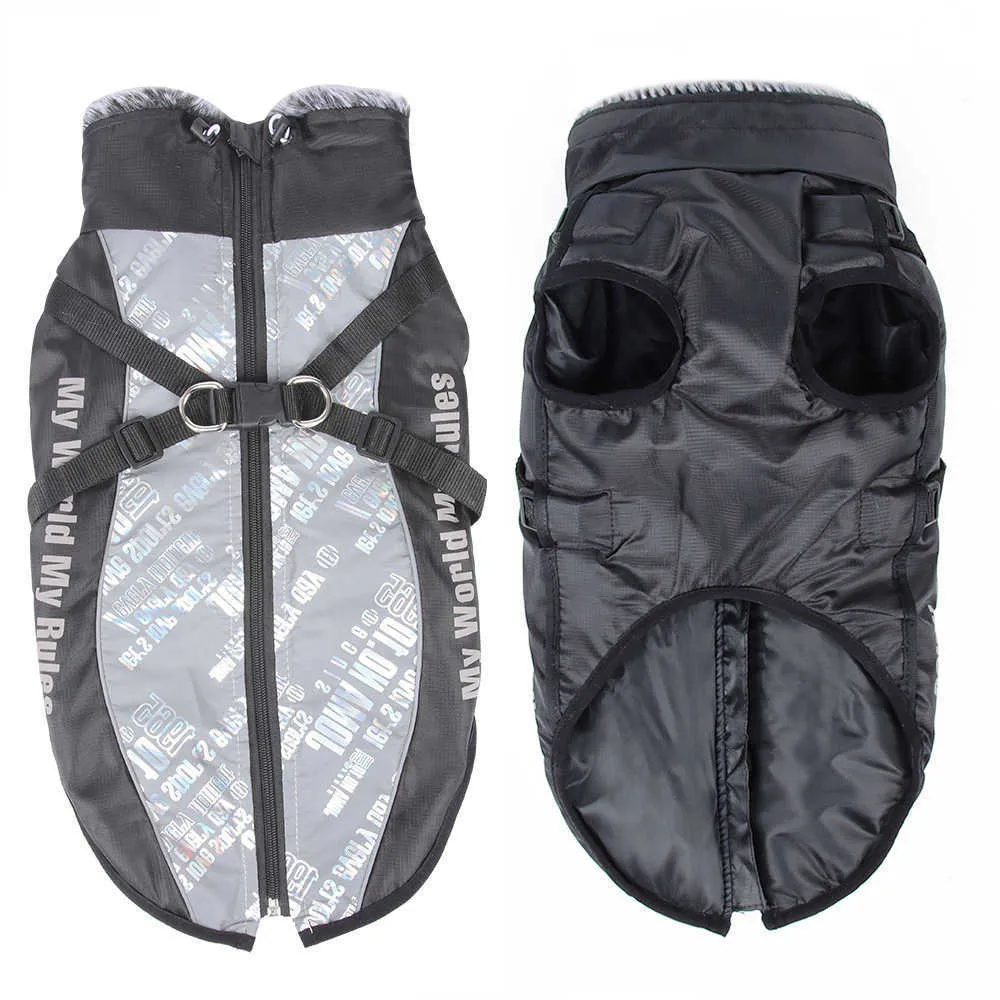Waterproof Big Dog Coat: Warm & Reflective Clothes for Medium & Large ...