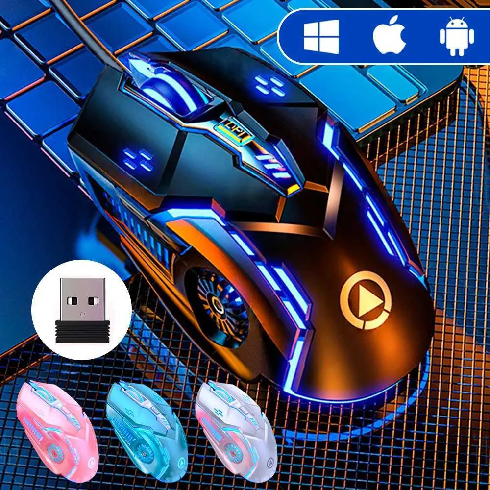 Ergonomic RGB mouse and mouse pad with LED Backlit, 3200 Dpi, 6 Buttons ...