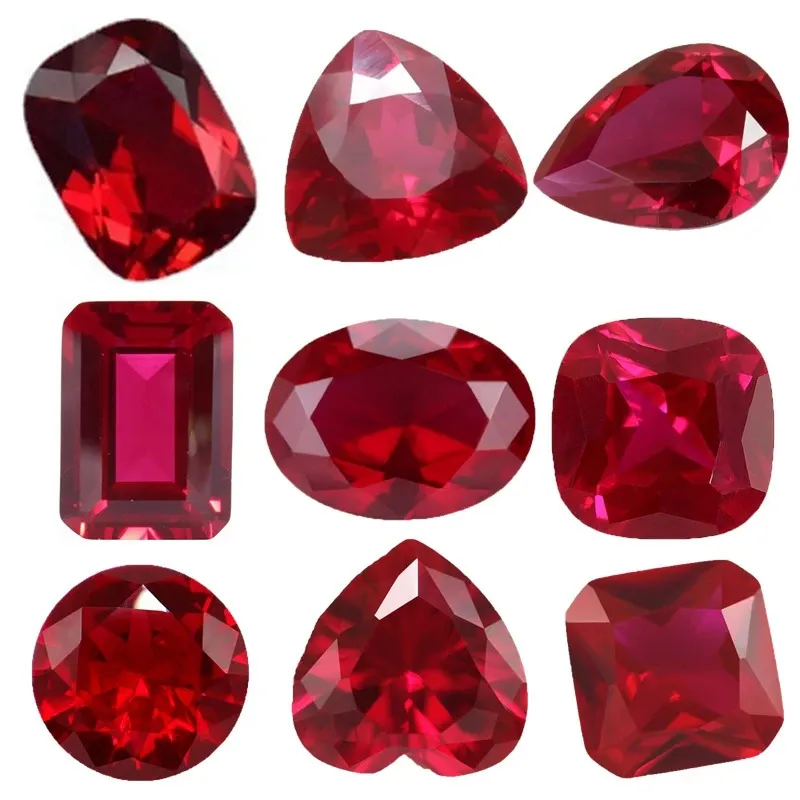 Loose Blood Gemstone Collection: Natural Ruby Shapes For Ruby Pendant ...