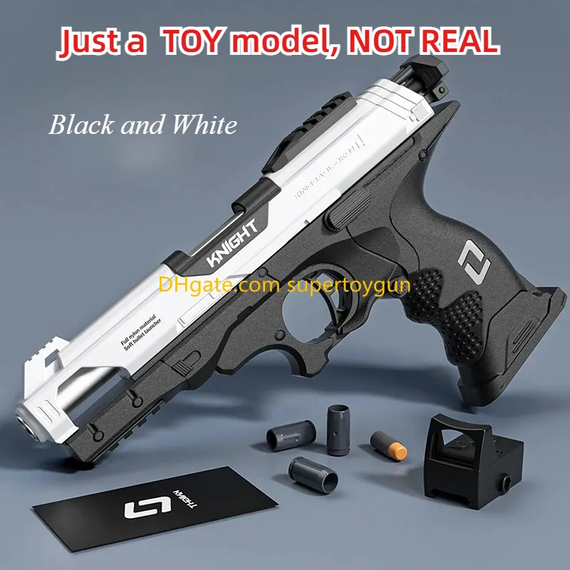 Realistic Soft Bullet Toy Pistol with Shell Ejection, Manual Firing ...