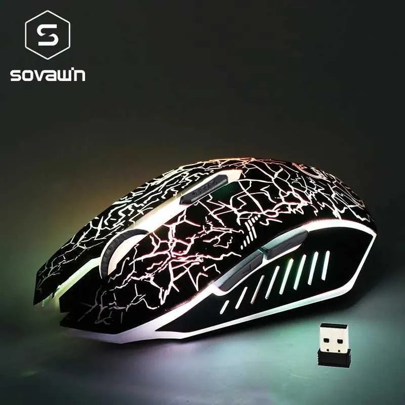 Rechargeable LED Honeycomb Gaming Mouse With Breathing Function, USB 2 ...