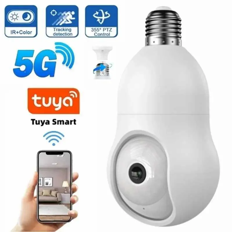 Smart Home Z241024: 5G Wifi 4MP E27 Bulb Wifi Cctv Camera Outdoor With ...