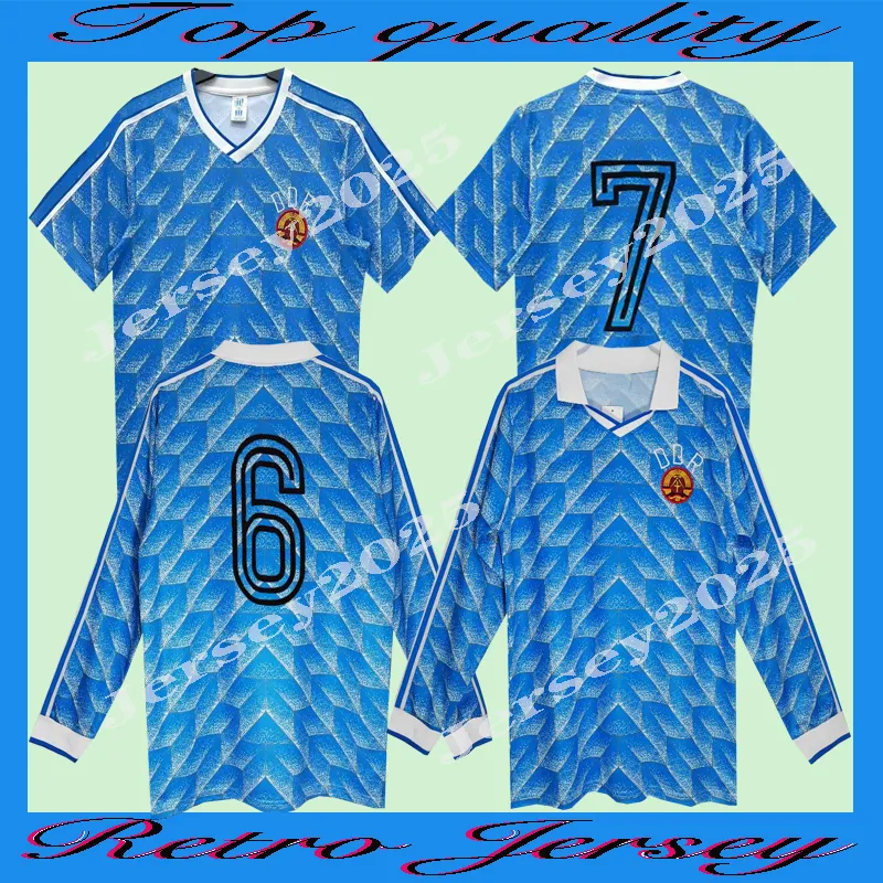 DDR Oberliga Retro Soccer Jersey | 1988-1990 East German Football Shirt ...