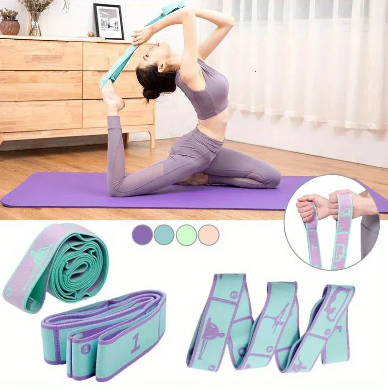 Yoga Resistance Bands for Stretching, Pilates & Fitness - 2 Pack ...