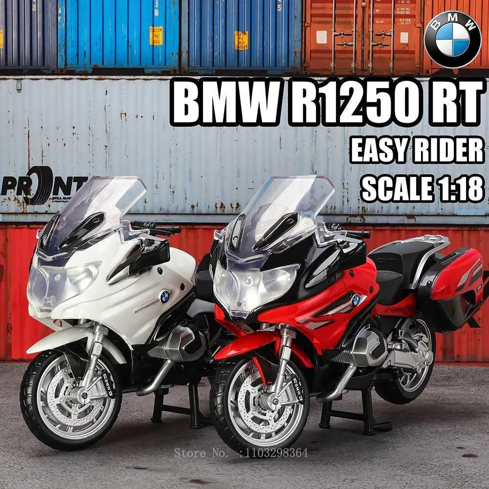 BMW R1250 RT Police Motorcycle Model MSZ 1:18 Scale Alloy Die Casting ...