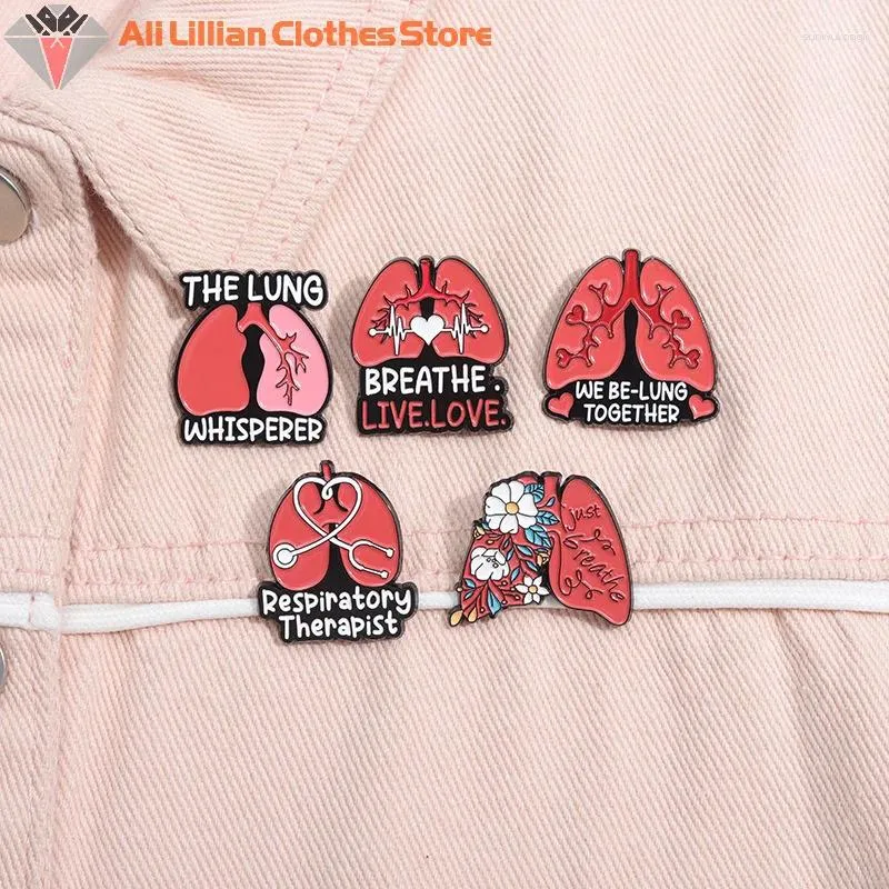 Brooches Anatomy Heart Lungs Organs Pin Lung Whisperer Respiratory ...