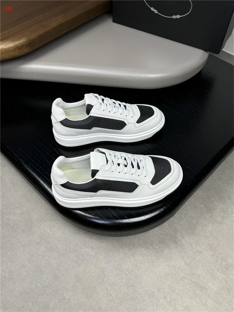 Designer Luxury Downtown Leather Sneakers, White, Casual Shoes With Box ...