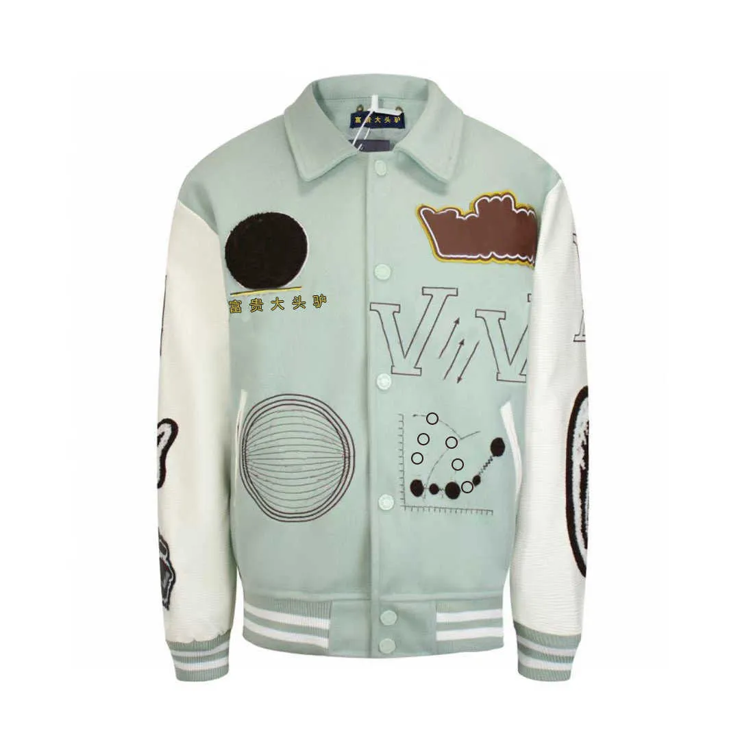 DHgate.com:Blue Leather Flower Le Fleur Varsity Coats for DHgate.com:Blue Leather Flower Le Fleur Varsity Coats for
