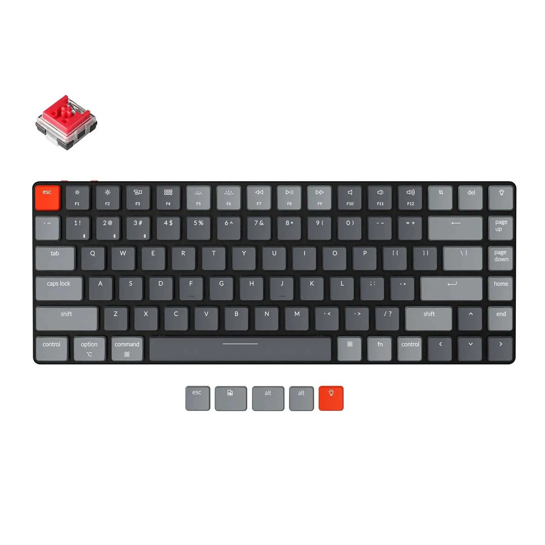 Ultra Slim Wireless Mechanical Keyboard With Low Profile, Hot Swappable ...