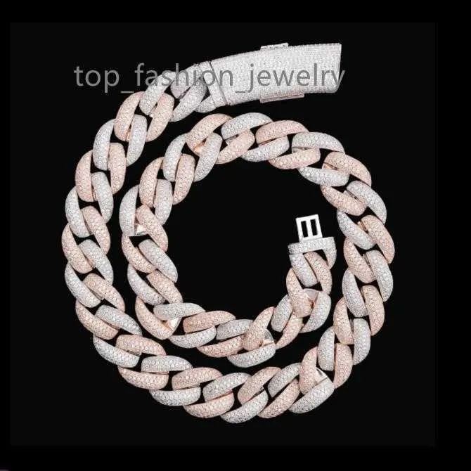 Custom Miami Cuban Lab Diamond Cuban Chain 20MM 4 Row Iced Out VVS ...