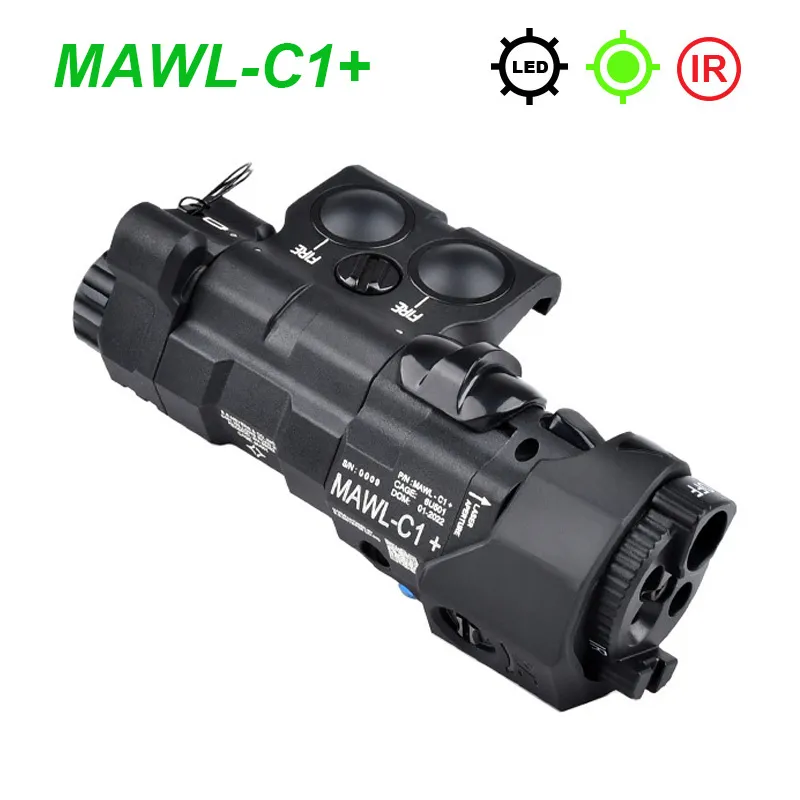 MAWL C1+ Gun Light Tactical Green Laser Menards Flashlights Aiming IR ...