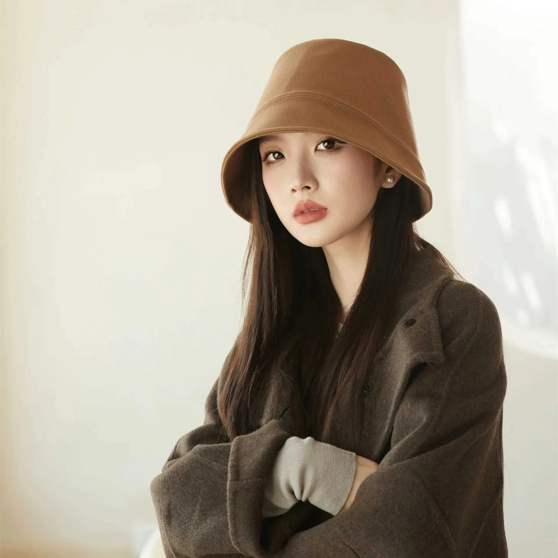 Women's Spring/Fall Sun Hat with Veil - Breathable Bucket Hat for Face ...