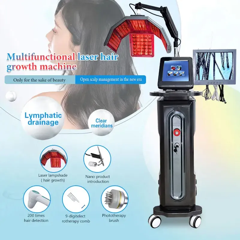 Advanced LLLT Laser Hair Laser Regrowth Machine For Scalp And Follicle ...