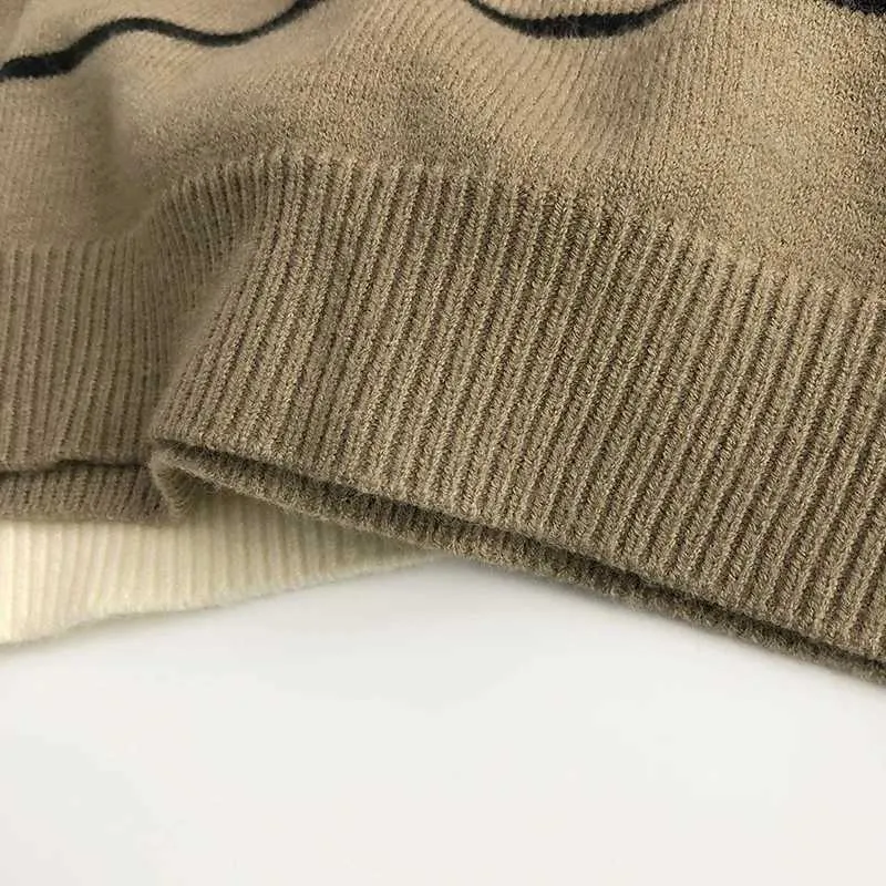 Kids V-Neck Wool Stripe Knit Sweater - Casual Autumn/Winter Boys ...