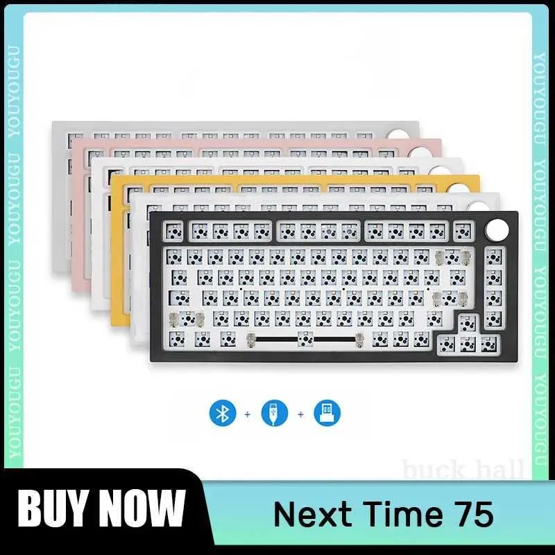 Next Time 75 Mechanical Keyboard Kit Wired/Wireless Aluminum Hot Swap ...